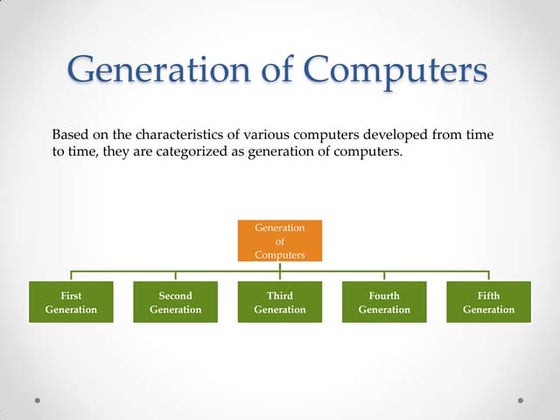 GENERATIONS OF COMPUTER | PPTX