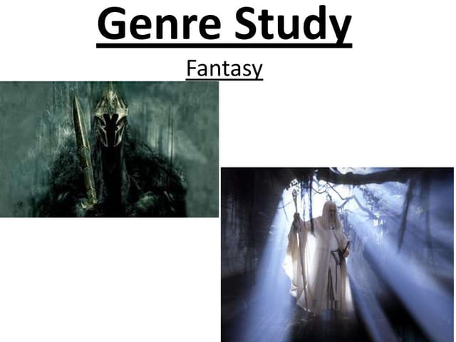 Conventions of the Fantasy genre | PPTX