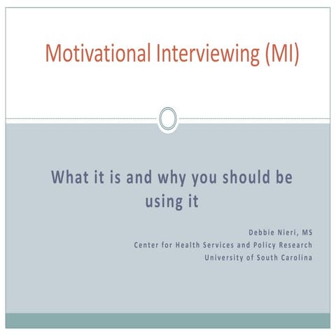 Motivational Interviewing - REFLECTIONS | PDF