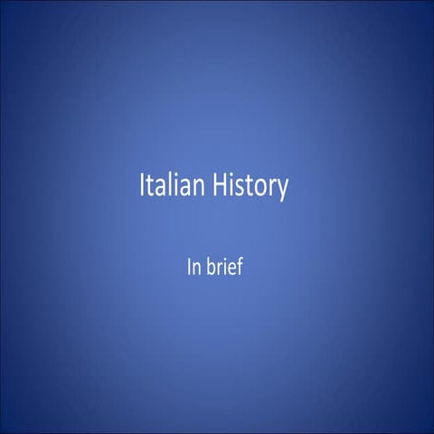 Italian history | PPT