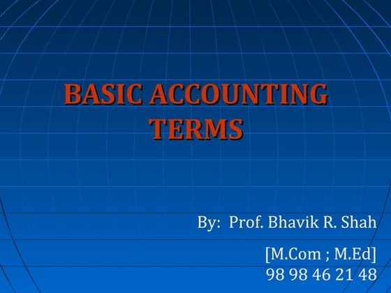 Basic accounting notes | PDF