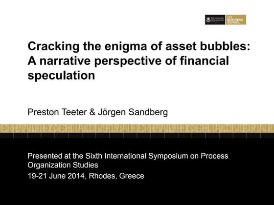 Boom Narrative - Preston Teeter - Cracking the Enigma of Asset Bubbles ...
