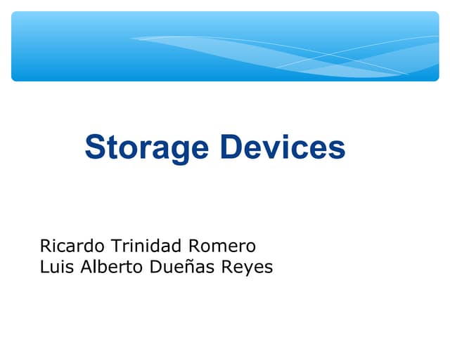 Storage Devices PPt For class 9 | PPT
