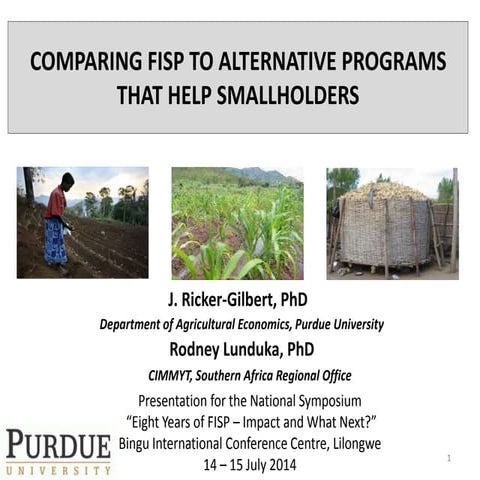 Comparing FISP to Alternative Programs | PPTX