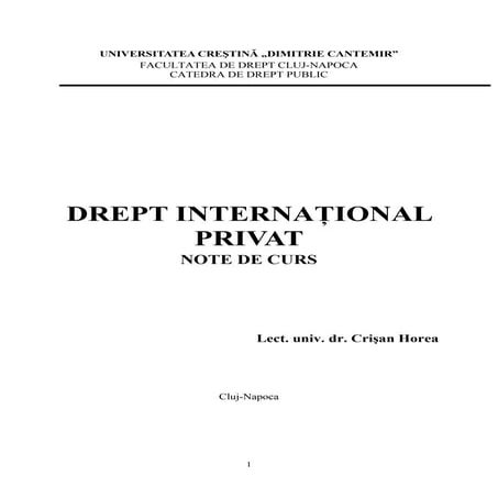 Drept internaţional privat | PDF