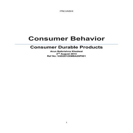 Consumer Behavior | PDF