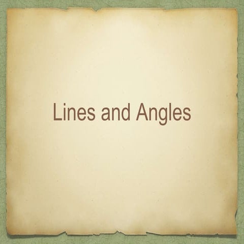 lines and angles | PPSX | Physics | Science