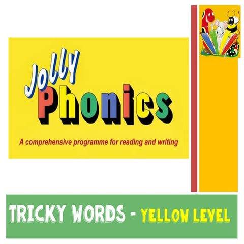 TRICKY WORDS yellow level | PDF