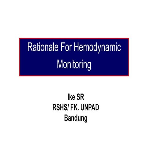 less invasive hemodynamic monitoring | PPTX