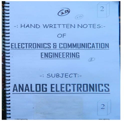 2.analog electronics | PDF