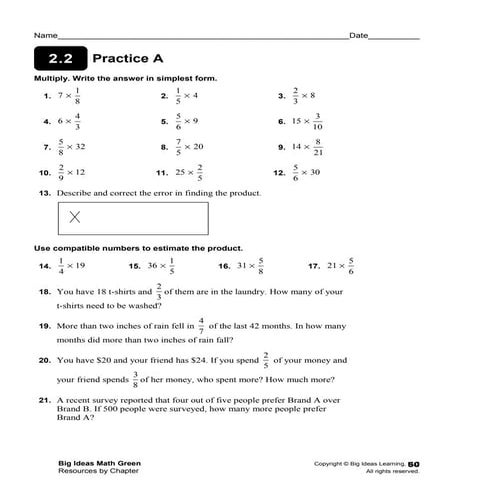 Testi i matematikes (Parashkollori)