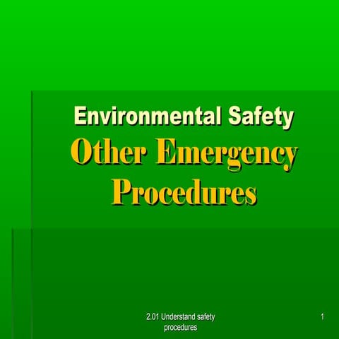2.01 other emergency procedures | PPT