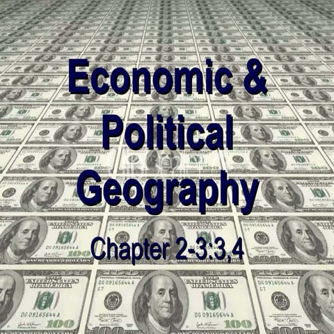 2.3.3,4 economic and political geography | PPT