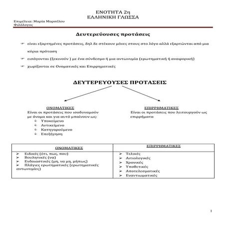 Νεοελληνική Γλώσσα Α γυμνασίου-ενότητα 3 | PDF