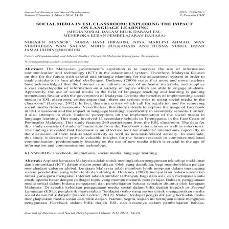 Exploring the impact of social media on language learning | PDF