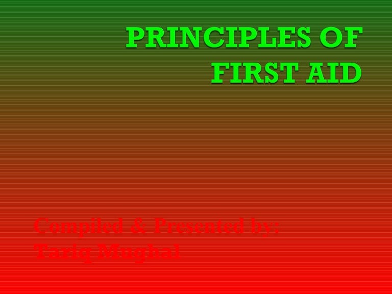 2. principles of first aid in emergencies