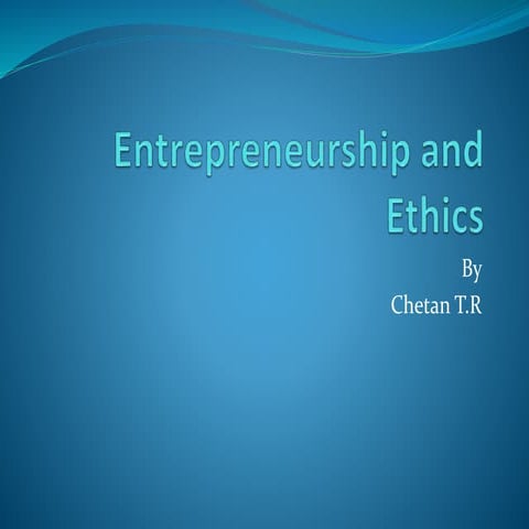2.3 entrepreneurship and ethics | PPTX | Green Solutions | Business
