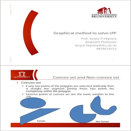 Graphical Method Of LPP | PDF