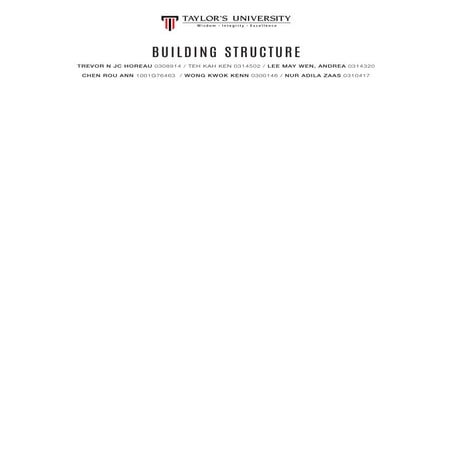 BUILDING STRUCTURE ASSIGNMENT 1 | PDF