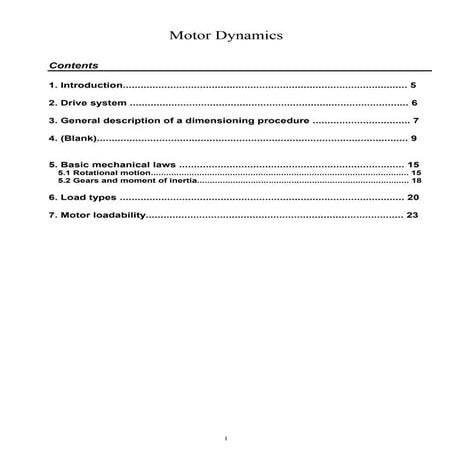 2. motor drive dynamic | PDF