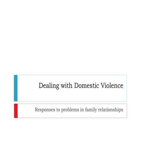 2.3 domestic violence | PPT