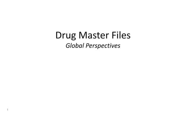 DMF Drug Master File | PPTX