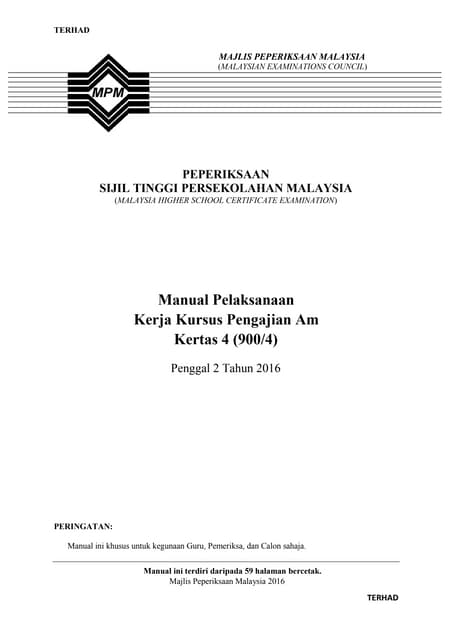 KKBI Contoh Kerja Kursus IPG 2012 | PDF