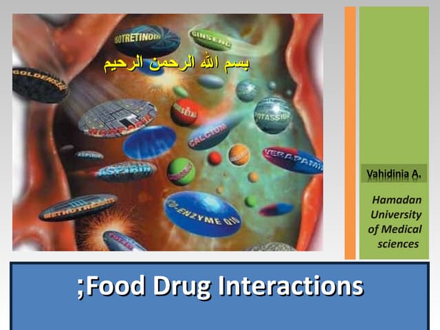 Food drug interaction | PPTX