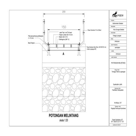 2.potongan melintang jembatan | PDF