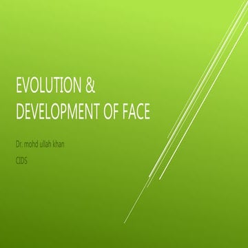 Evolution & Development of Face | PPTX