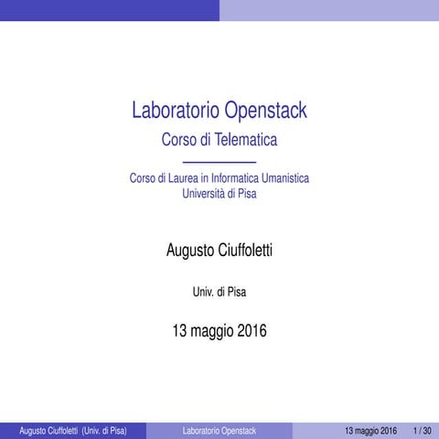 Laboratorio Openstack | PDF | Computing | Technology & Computing
