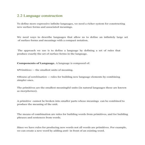 language construction | PPT