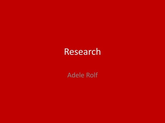 Artist research pages | PPT