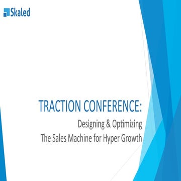 Designing & Optimizing a Sales Machine for Hyper Growth by Jake Dunlap ...