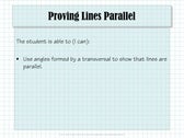 Proving Lines Parallel | PPT