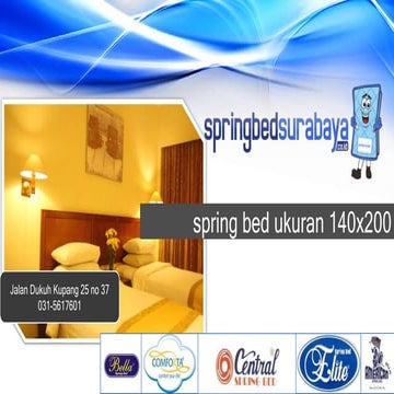 spring bed ukuran 140x200 | PPT