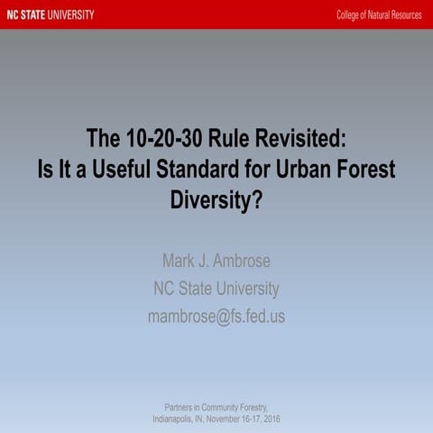 The 10-20-30 Rule Revisted: Is it still a Useful Measure of Diversity ...