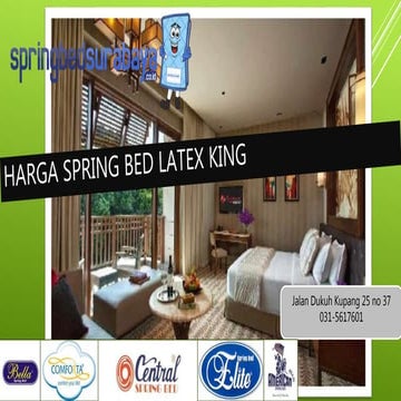 harga spring bed latex king | PPTX