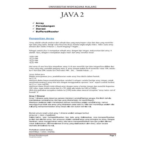 2. Materi Java Eclipse 2 | PDF