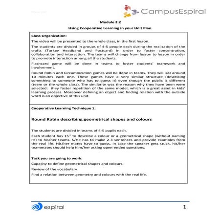 2.2 Cooperative learning | PDF