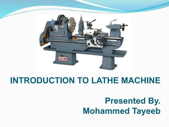 Lathe Machine Operations Pptx Woodworking Arts And Crafts