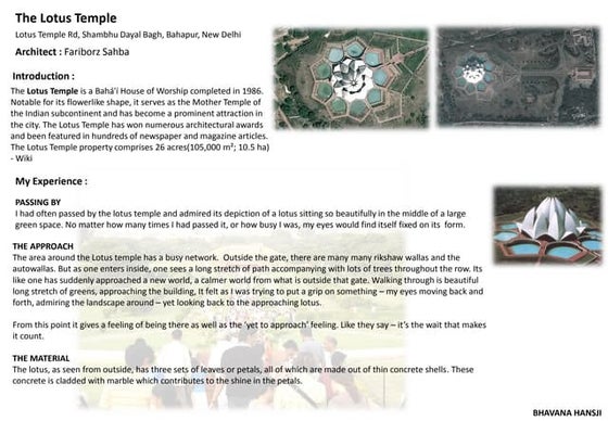 Lotus temple case study by Anjali Sethiya | PDF | Civil Engineering ...