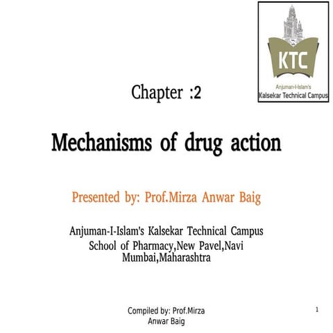 Mechanism of drug action