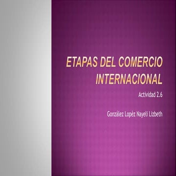 Etapas de integración del comercio internacional | PPTX