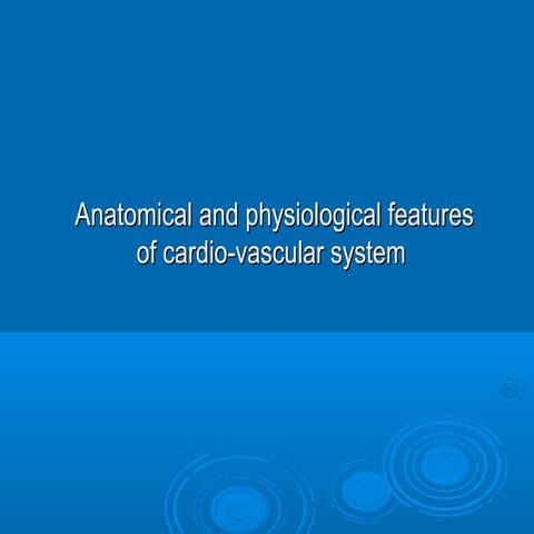 Cardio vascular system in children | PPT