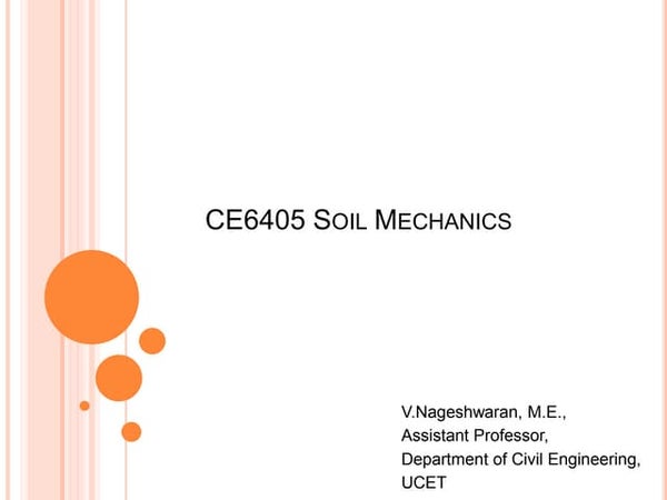 Geotechnical Engineering 1