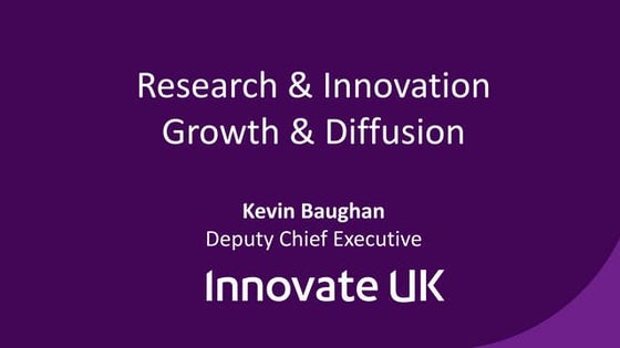 Innovation Diffusion: The solution to the Productivity puzzle | PPT