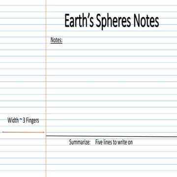 2. ESS Earth's Spheres Notes | PPT