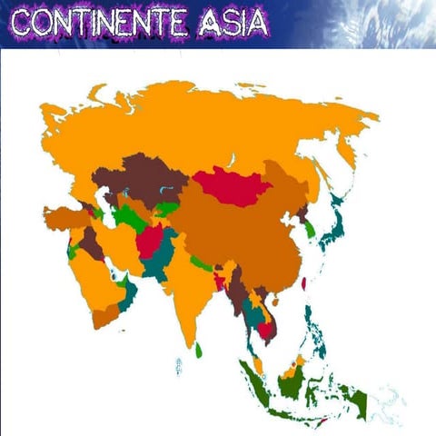 MAPA FÍSICO INTERACTIVO DE ASIA | PPTX