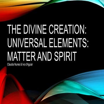 2.d.a.universal elements matter and spirit | PPTX